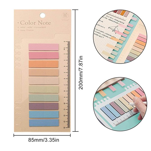 ruzhgo Pastel Color Index Tabs Aesthetic Classification for Notebooks ...