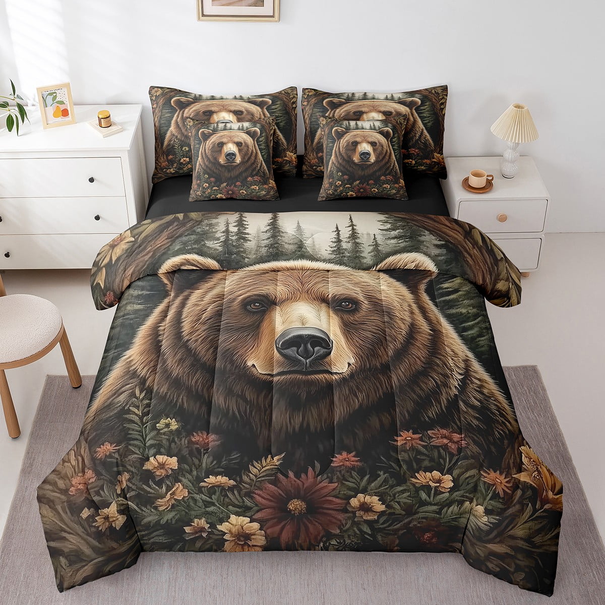 Click here for Erosebridal Safari Bear Bedding Sets Twin Size  Wi... prices
