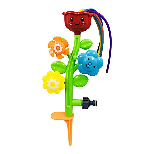 Kid Water Sprinkler Lawn Splashing Flower Spray Toy Wth Wiggle Tubes ...