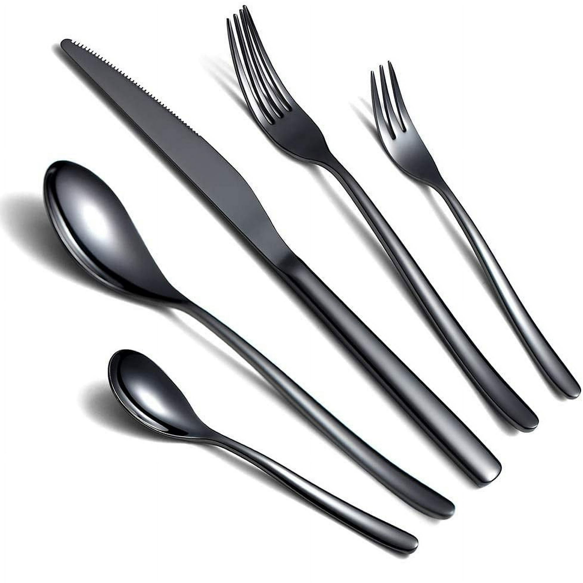 Click here for Hotelus Black Silverware Set stainless Steel Cutle... prices