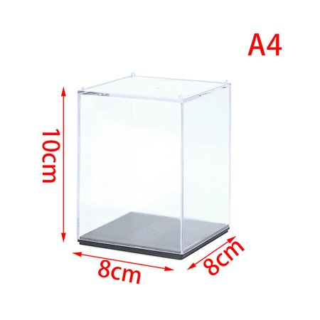 Acrylic Plastic Display Case Box Clear Dustproof Protection For Figure ...