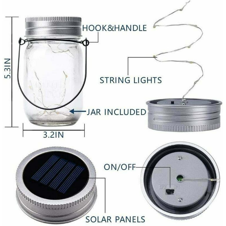 Walmart Solar Jar Lids