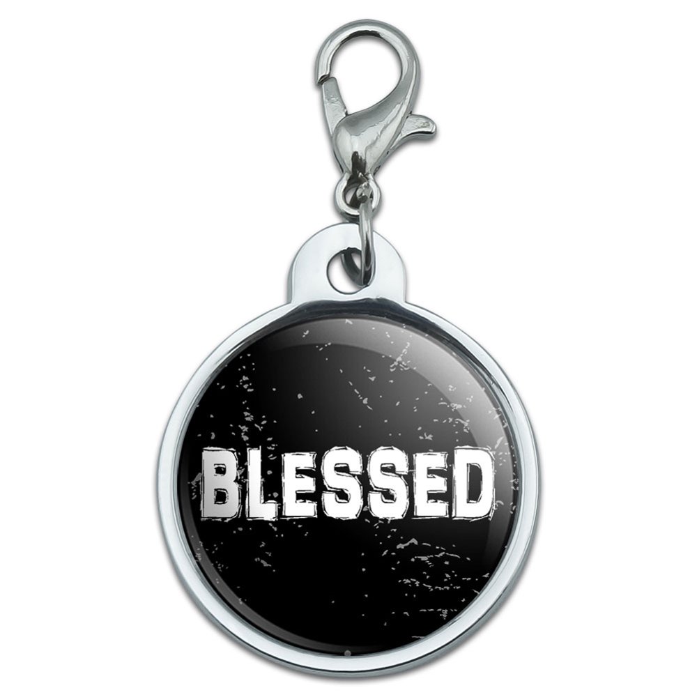 Blessed Distressed - Christian Religious Inspirational Small Metal ID ...