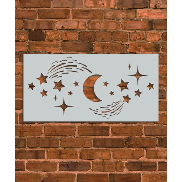 Moon And Stars Stencil