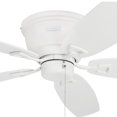 Honeywell Glen Alden 52" White Low Profile Ceiling Fan with 5 Blades ...