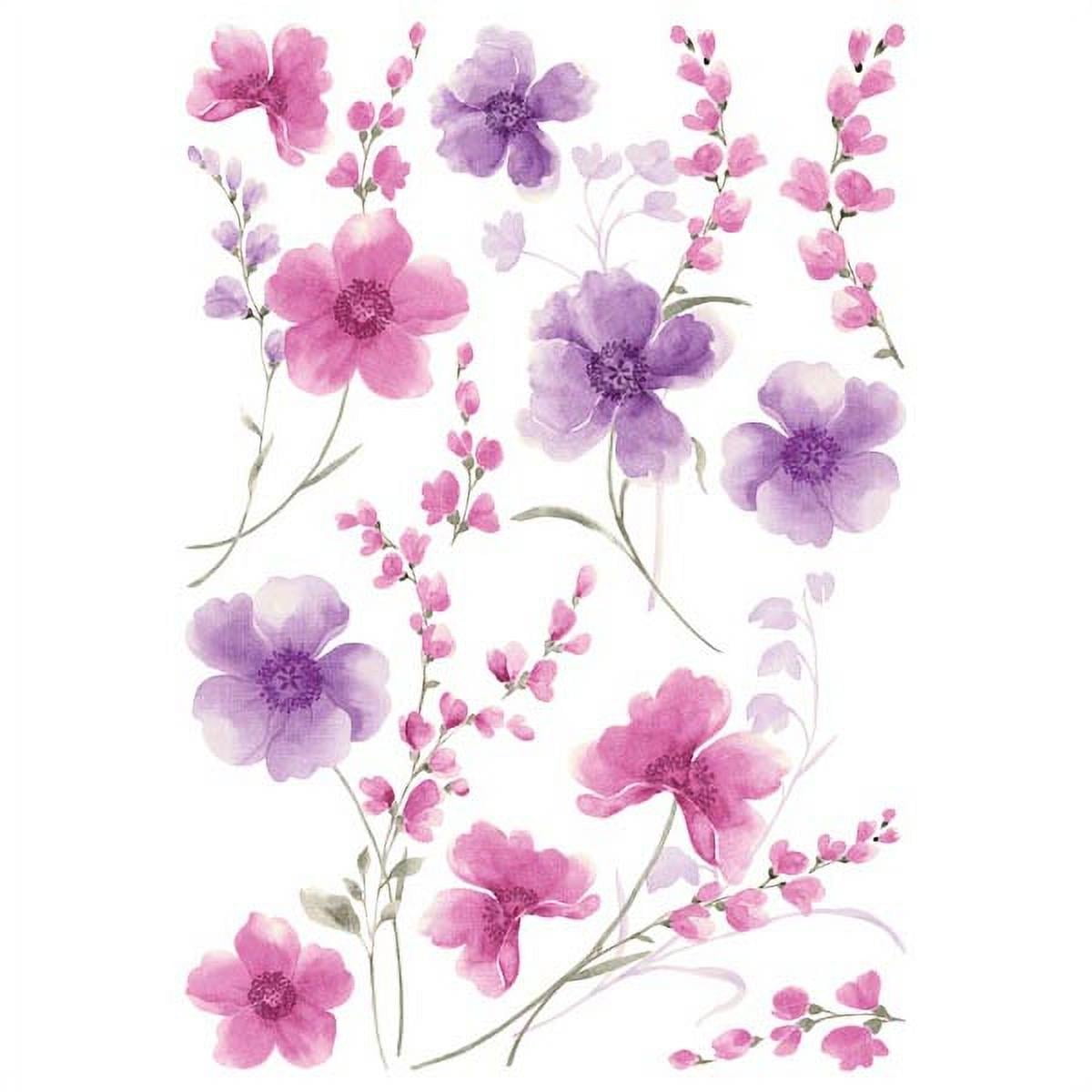 Home Decor Line Spring Flowers Wall Decals - Walmart.com