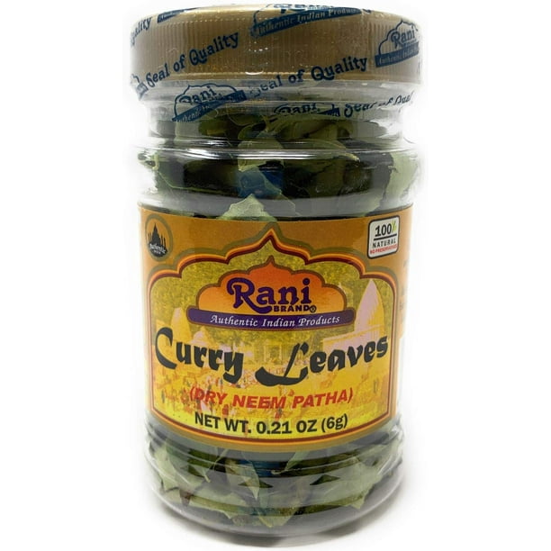 Rani Dried Curry Whole Leaves (Kari Neem Patha) Indian Spice 0.21oz (6g ...