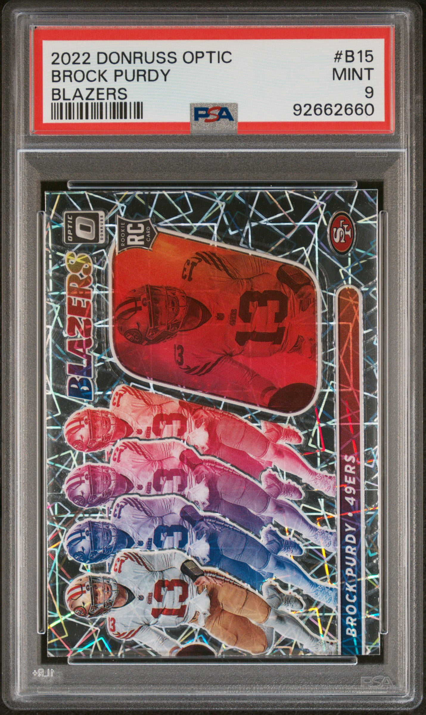 2022 Panini Donruss Optic Blazers Brock Purdy #B15 PSA 9 - Walmart.com