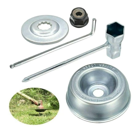 PERTTYUNG Lawn Mower Trimmer Head Adaptor Kit Blade Adapter Attachment ...