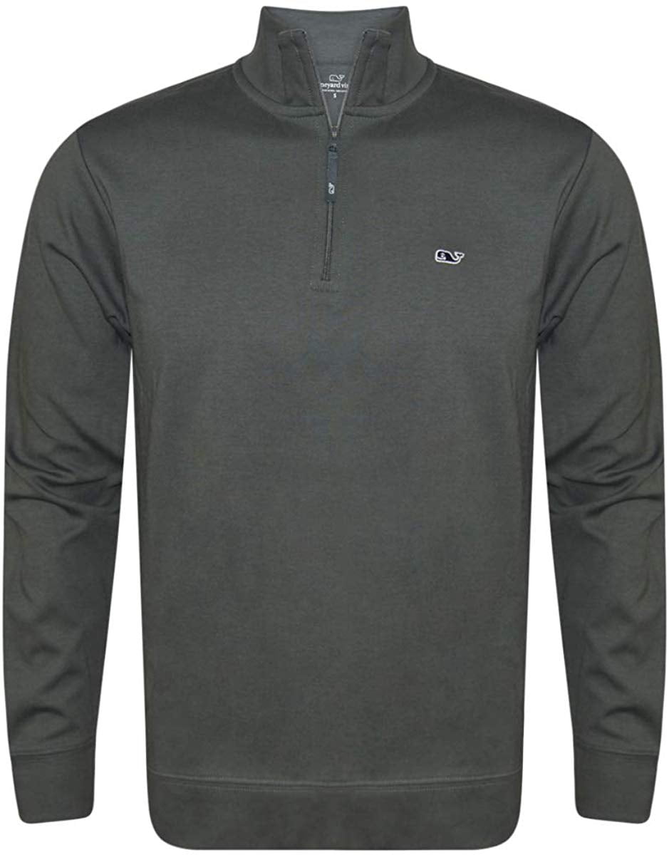 Vineyard Vines Men's Jersey Cotton 1/4 Zip Sweater Pullover Nocturne ...