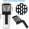 Cat Litter Scooper with Holder, Upgraded Cat Litter Shovel with Bags ...