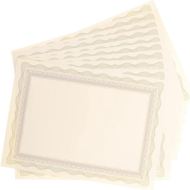 10 Pieces Certificate Inner Page A4 Printer Paper Parchment Printer ...