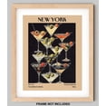 Affixzi Vintage Cocktail Poster - Martini Tower Artwork for Home Decor ...
