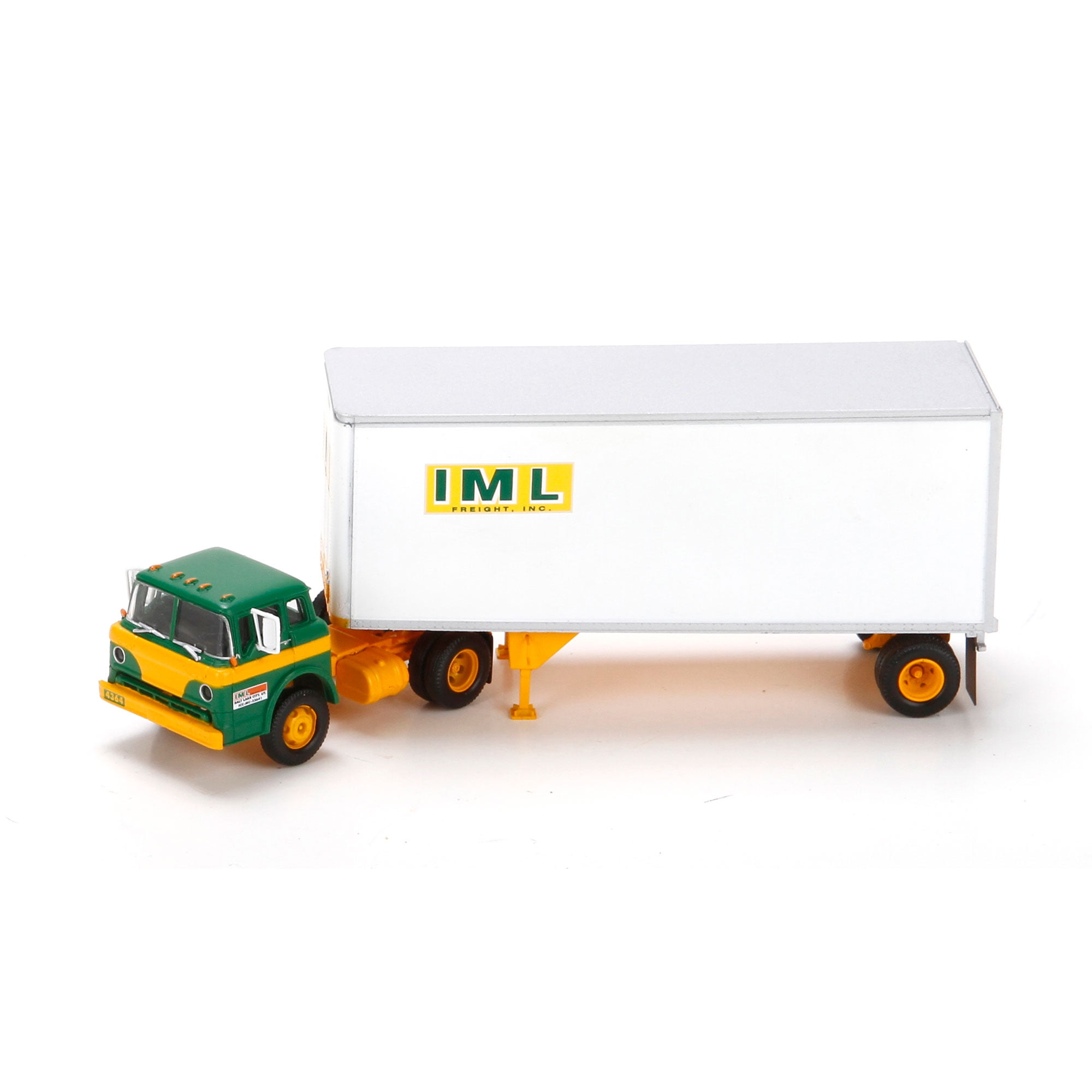 Athearn HO Scale Ford C w/ 28' Smooth Truck Trailer IML Freight Inc ...