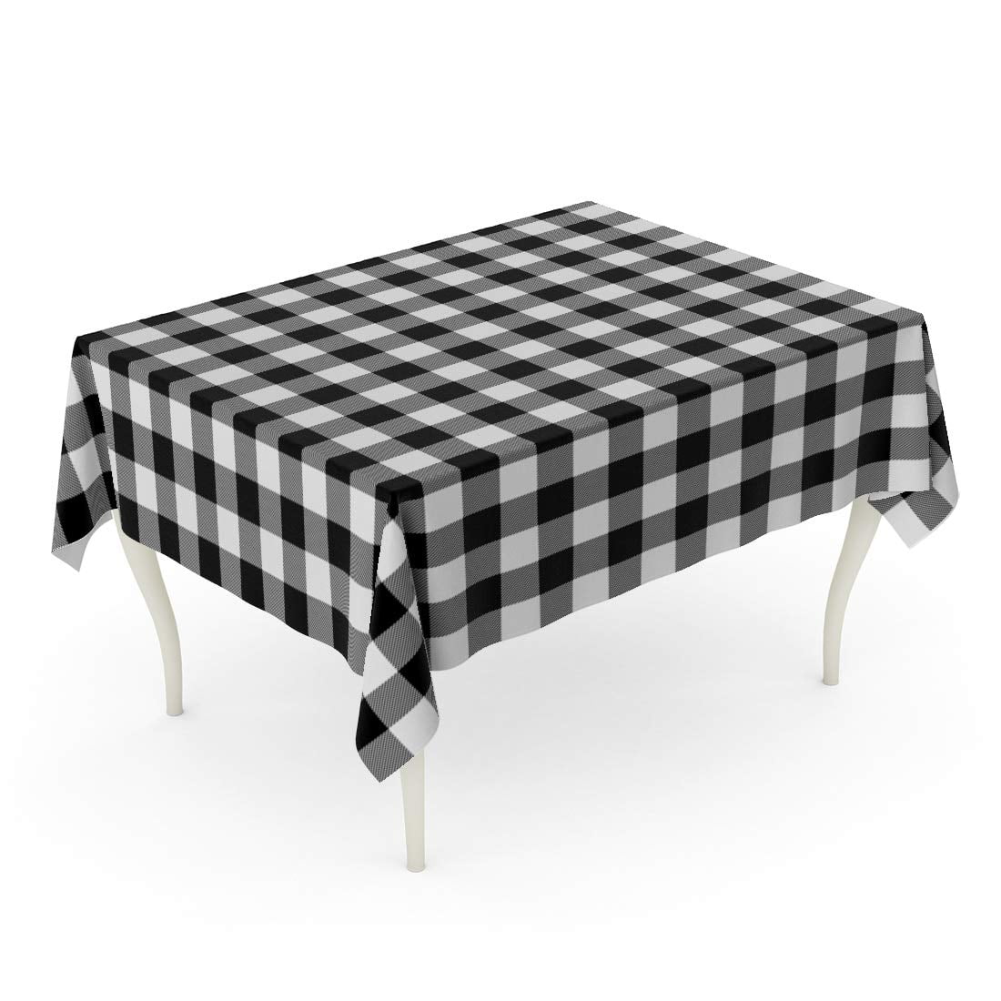 KDAGR Check Black and White Buffalo Plaid Printing Pattern Checkered ...