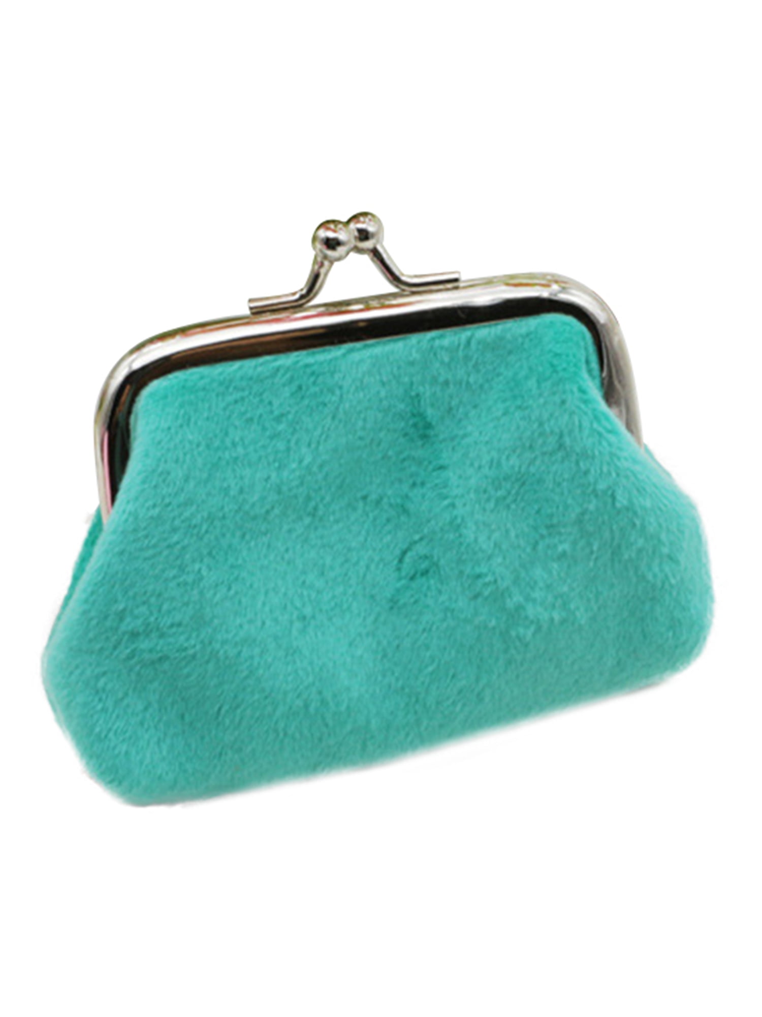 Women's Faux Suede Clip Coin Purse Clutch Money Card Holder Mini Wallet ...