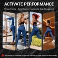 3D Compression Leggings, High Waist Tummy Control Resistance Band Yoga ...