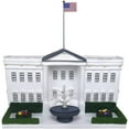 Christmas Village White House Lighted Musical Snow Village Collectible ...