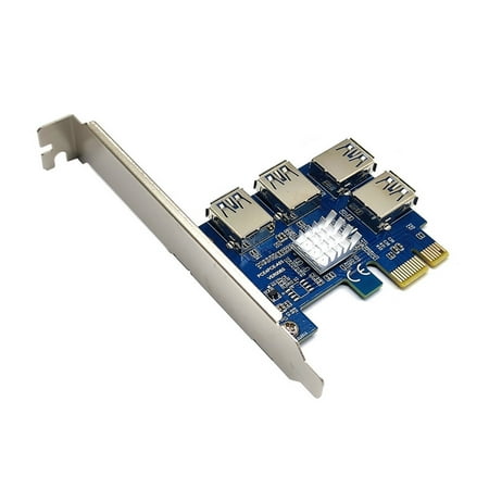 Sailomarn PCI-E 1 to 4 PCI-E Exender Card USB Powered Board Portable ...