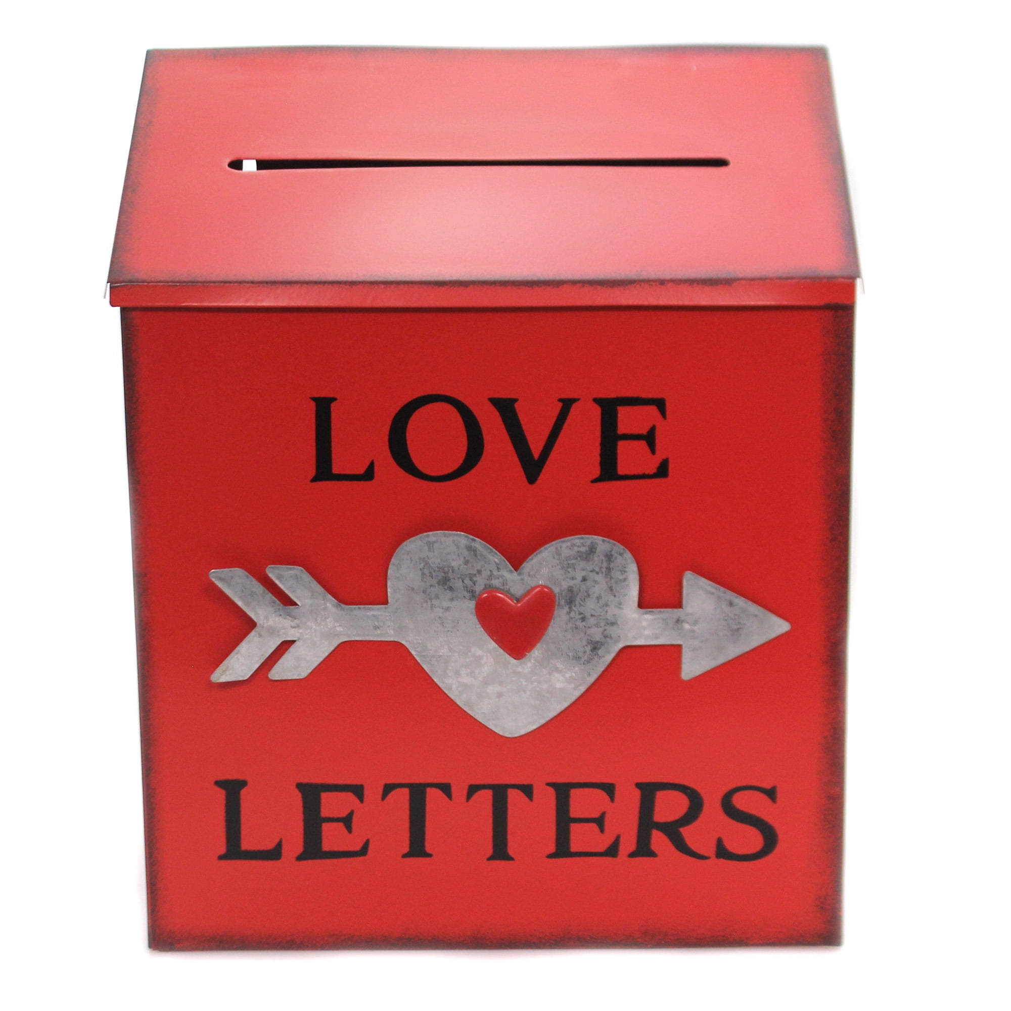 Valentine's Day LOVE LETTERS MAILBOX Metal Sending Special Notes Cupid ...