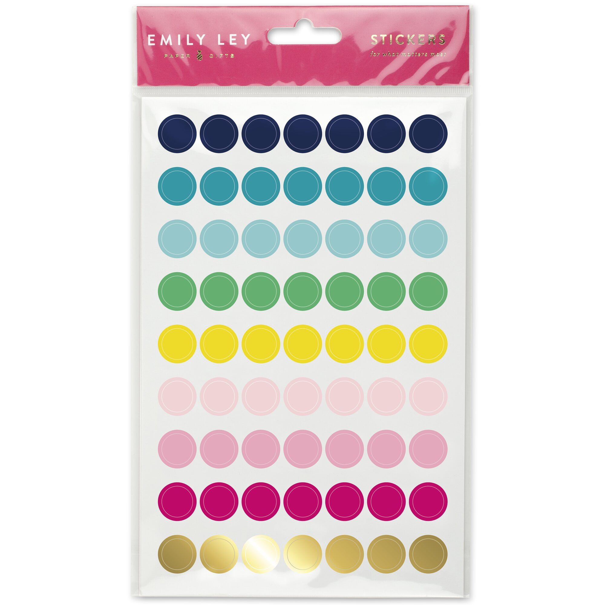 Simplified System Circle Sticker Sheets, Multicolored - Walmart.com