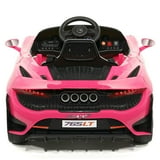 McLaren 765LT 12V Kids Ride-On Car with R/C Parental Remote (Pink ...