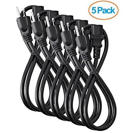 Aurum Cables UL Approved 3 Feet Universal Computer Monitor Power Cord ...