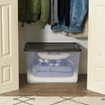 IRIS 144 Qt. Plastic Storage Bins with Lids, Clear, Latching, Stackable ...