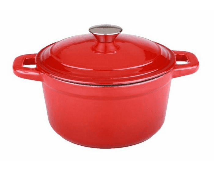 BergHOFF Neo 7qt Cast Iron Round Cov Dutch Oven, Red - Walmart.com ...