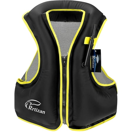 Snorkel Vest Inflatable Swimming Life Jacket for Kayaking Diving ...
