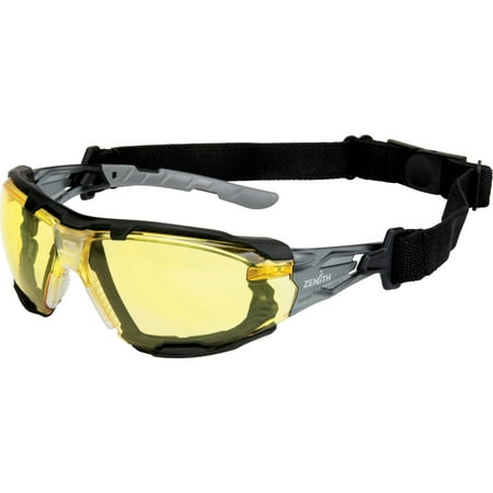 Z2900 Series Safety Glasses, Amber Lens, Anti-Scratch Coating, ANSI Z87 ...