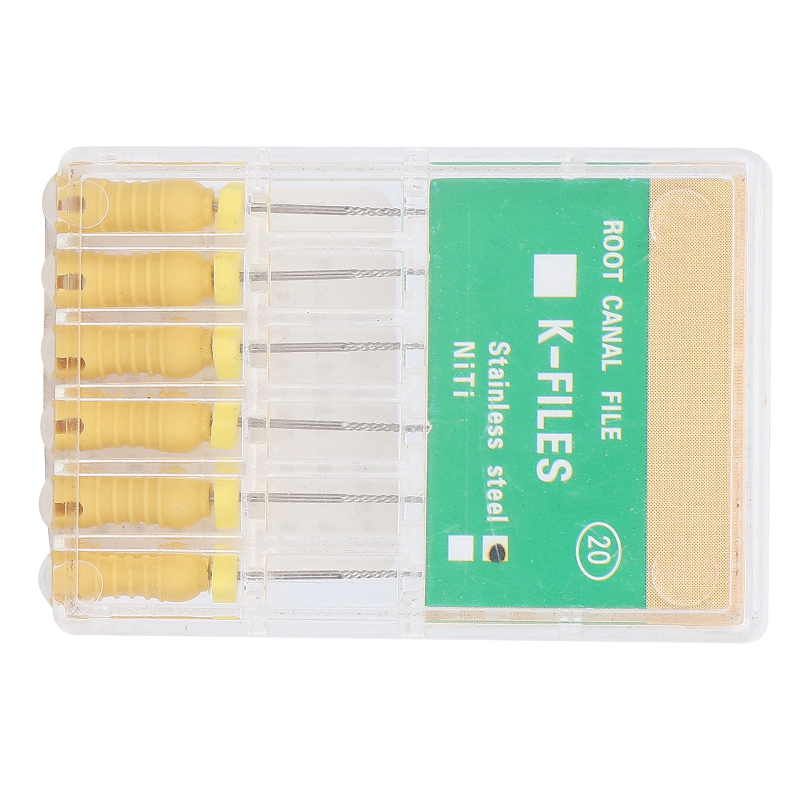 Lima de conducto radicular, dentista n.° 20 Limas K para conductos ...