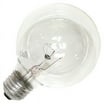 GE 25-Watt G25 Globe Light Bulb, Crystal Clear, Medium Base, Round ...
