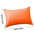 Outdoor Waterproof Rectangle Pillow Cover 11.8x19.7in Modern Solid ...