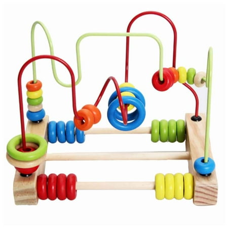 Counting Circles Bead Abacus Wire Maze Wooden Roller Coaster ...