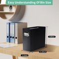 Collapsible File Organizer Box with Handle,12.20x5.11x9.84Inches ...