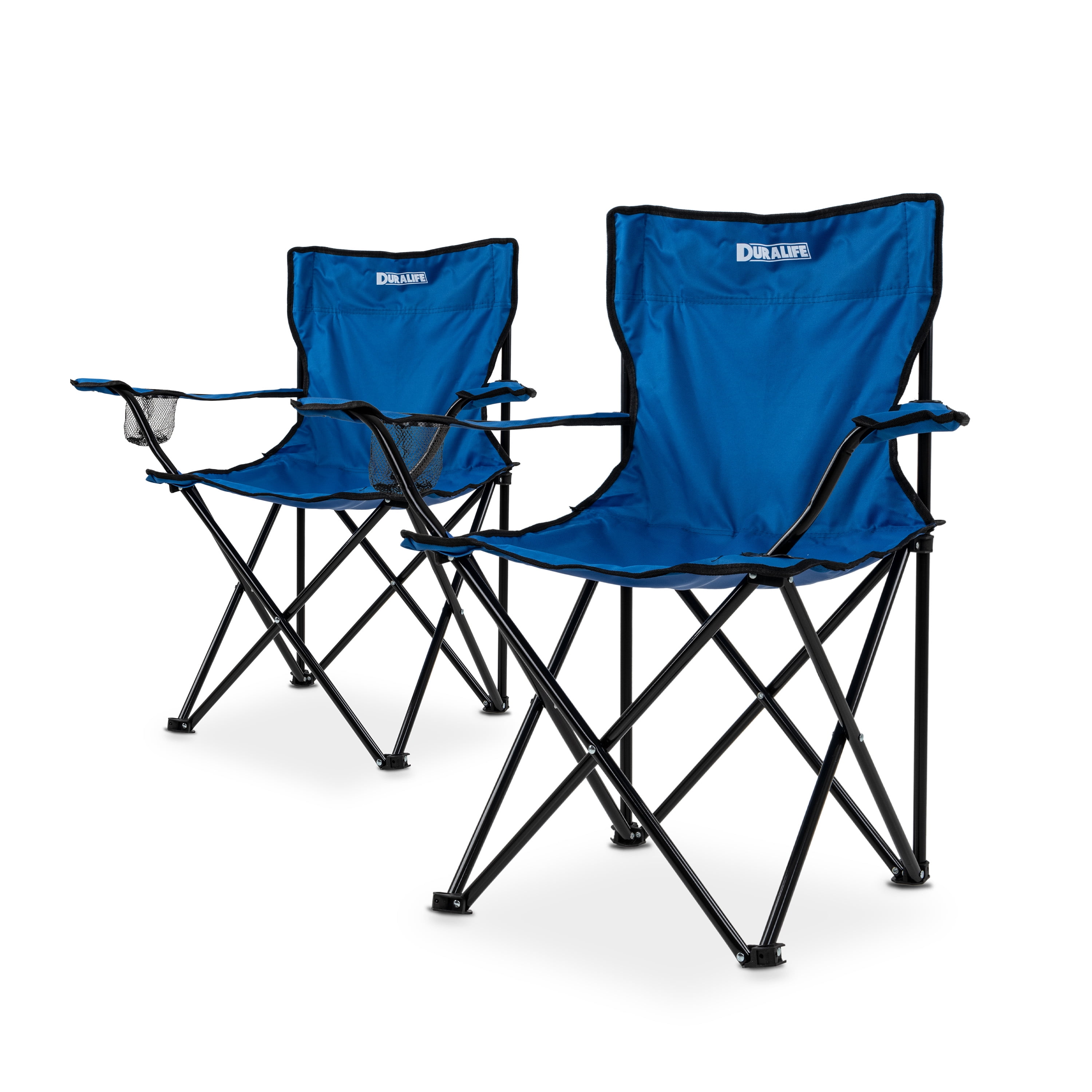 Sillas Camping y playa Duralife Plegable Portatil 2 Piezas Azul | Walmart en línea