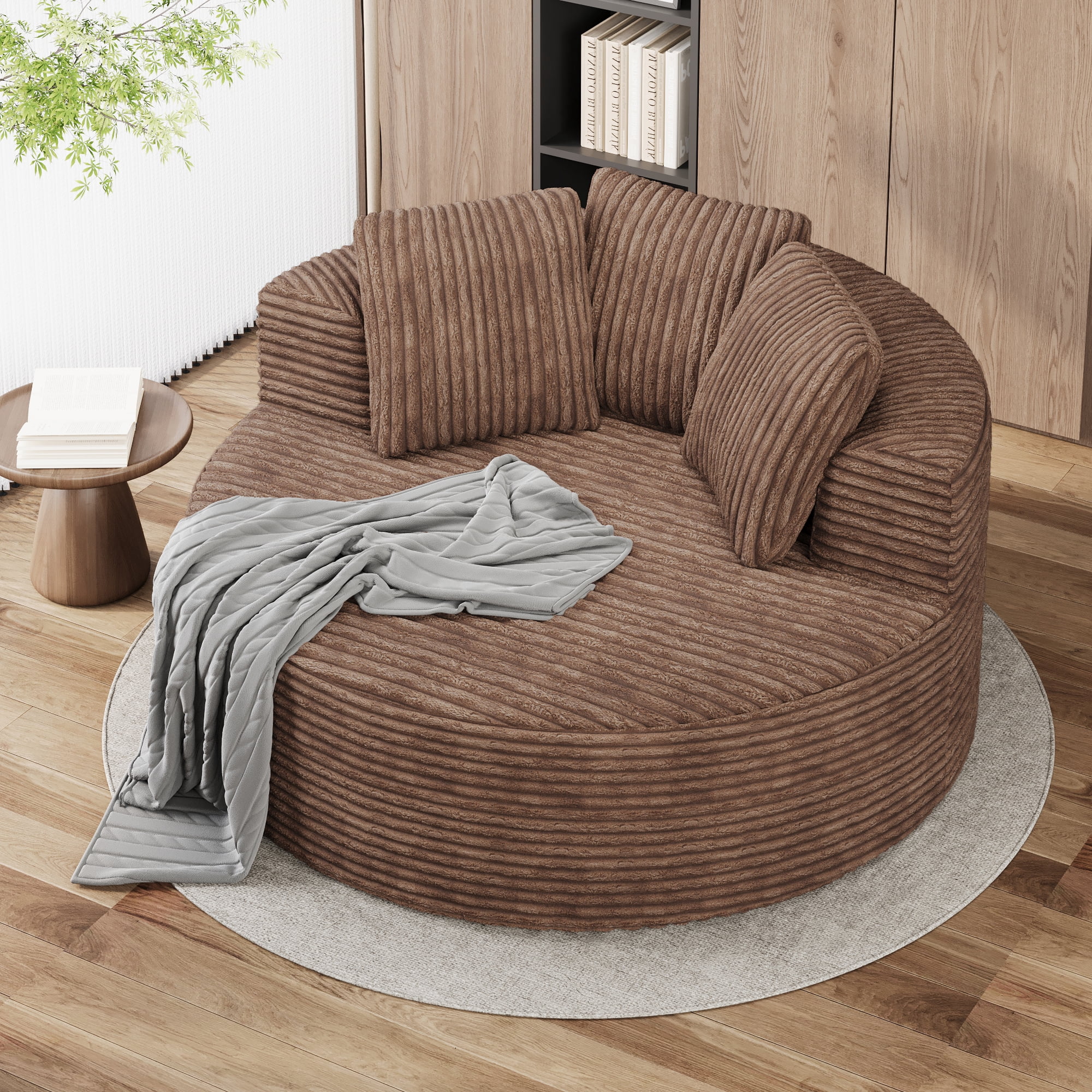 Click here for The Magic Home Togo Floor Sectional Sofa  Brown Si... prices