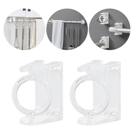 yievot 2PC Rotating Telescopic Rod Holder Towel Rod Holder Cross Bar ...