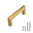 Modket M1603 Modern Euro Square Cabinet Handle 304 Stainless Steel — 3 ...