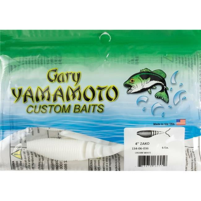 Yamamoto 4 in. Zako Cream White Fishing Lure - Pack of 6 - Walmart.com