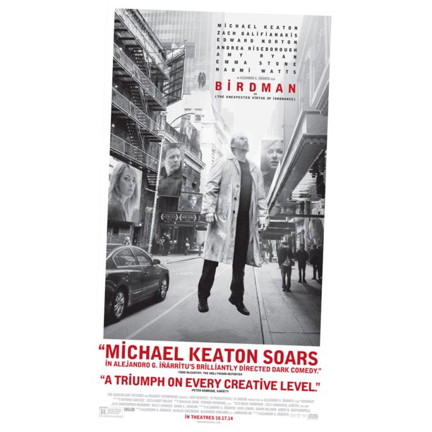 Birdman Movie Poster Metal Sign Art Print 8x12 Unframed, Age: Adults ...