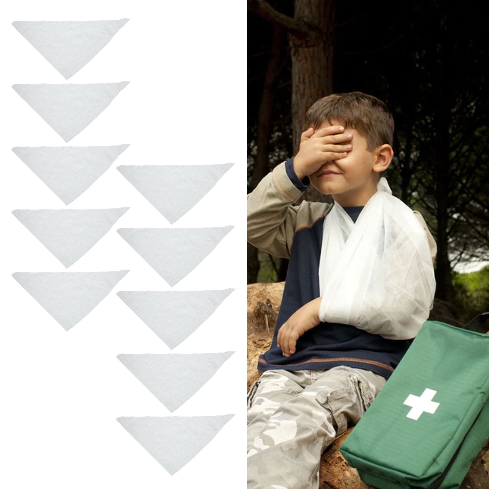 Click here for Spptty 10pcs Emergency Triangular Bandages Thick M... prices