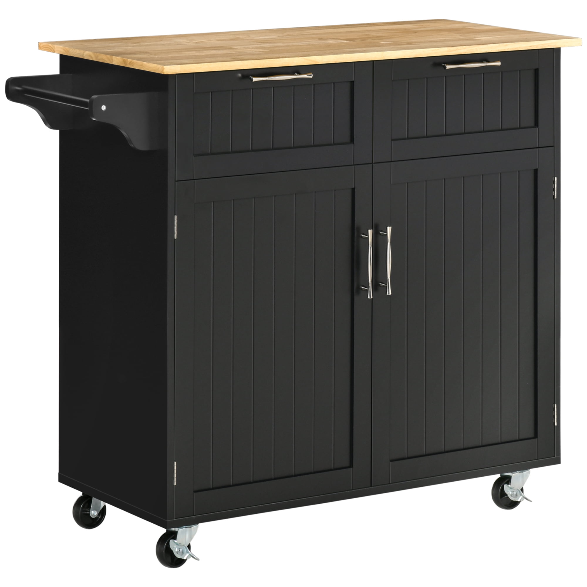 Click here for Homcom Rolling Kitchen Island With Storage Cabinet... prices