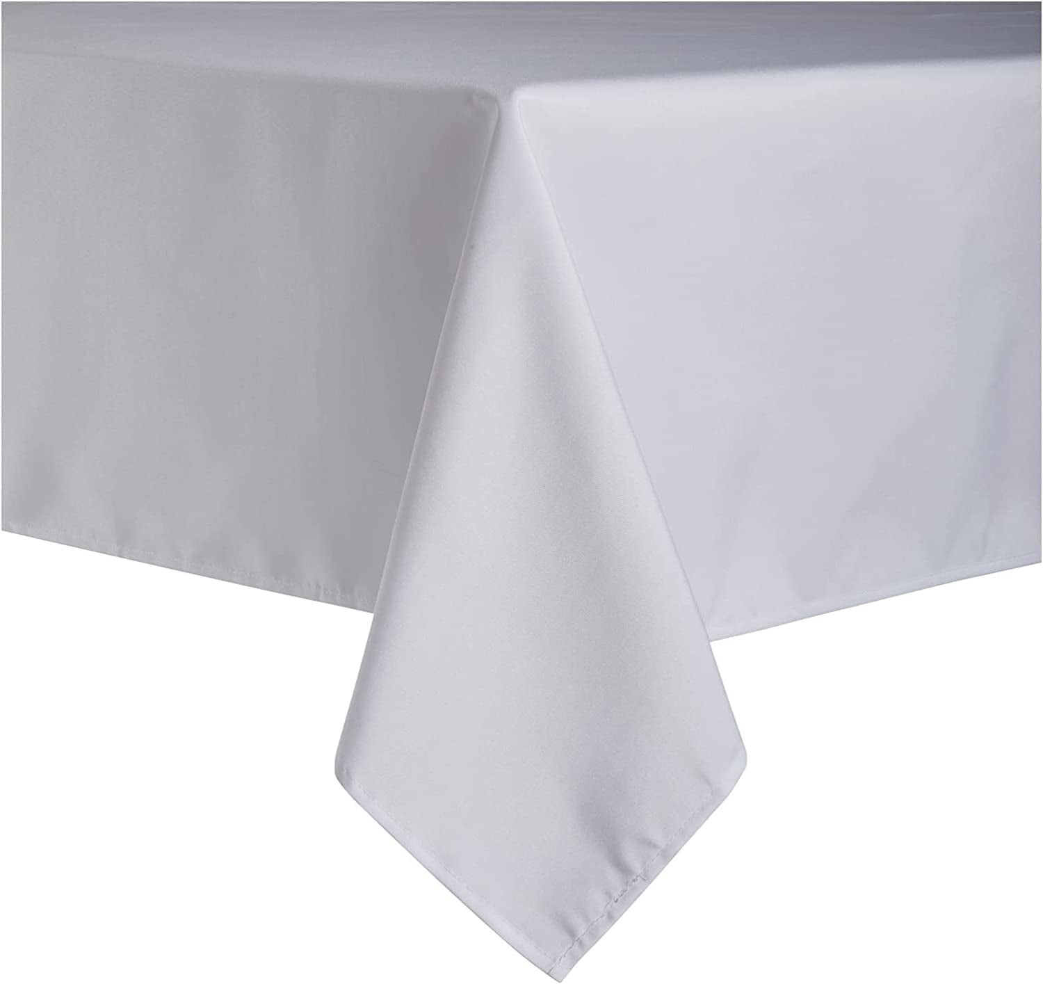 RCZ Décor White Rectangle Tablecloth | Washable Polyester | Wrinkle ...