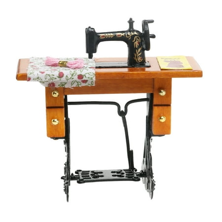Mini House Sewing Machine Vintage 1/12 Mini House Miniature Decorative ...