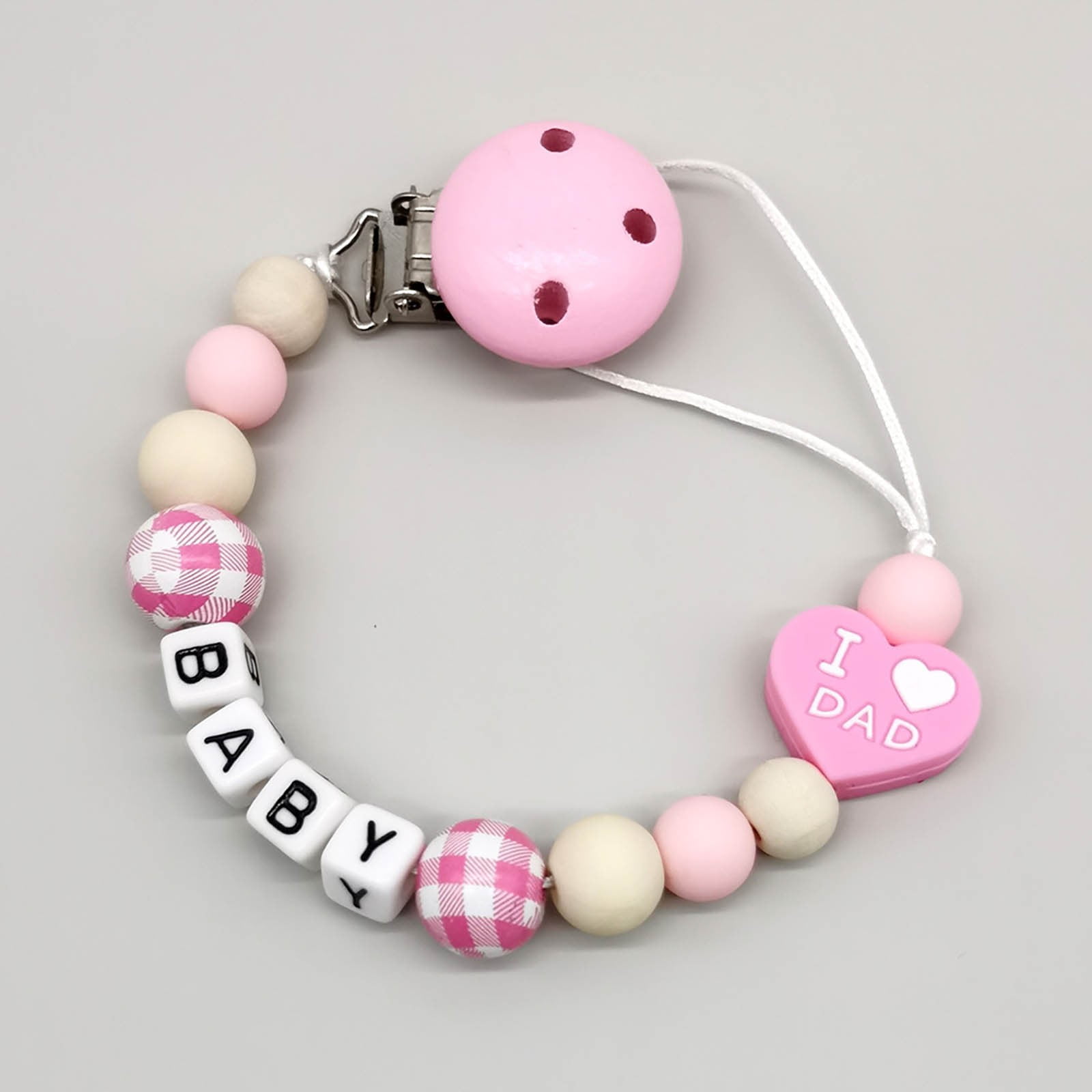 Click here for Openpig Silicone Pacifier Clip With One-Piece Desi... prices