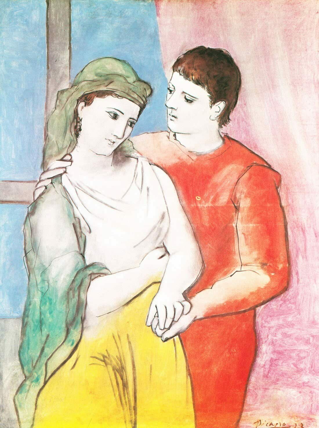 The Lovers-Picasso- CANVAS OR FINE PRINT WALL ART - Walmart.com