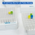 Lab Freezer Box with Plastic Coating, 2 Inch Height Cryobox, 81-Well ...