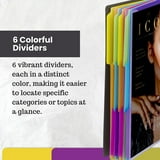 PERFORMORE 12-Pocket Spiral Notebook Organizer with 6 Dividers ...